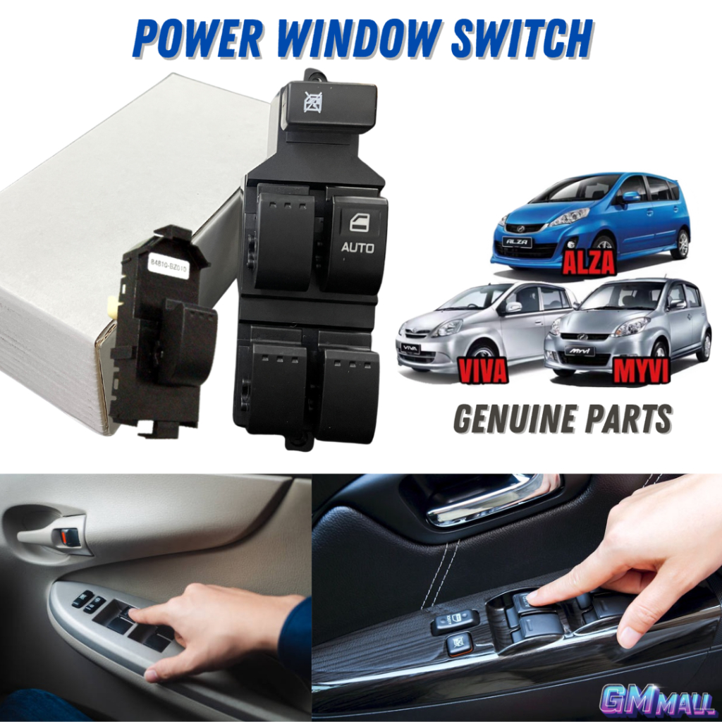 PERODUA VIVA MYVI ALZA POWER WINDOW SWITCH BUTTON Spare Part Suis ...