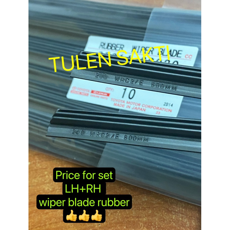 ORIGINAL TOYOTA CAMRY ACV41 ACV40 (2006-2011) WIPER BLADE RUBBER 85214-30380 + 85214-53090 ...