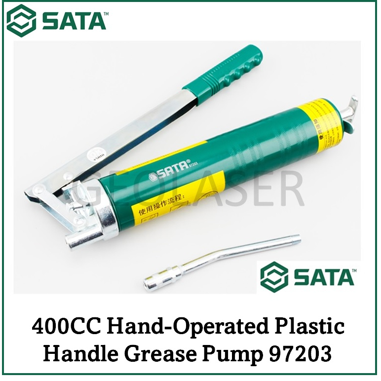 SATA 97203 400cc Hand-Operated Plastic Handle Grease Pump Gun | Shopee ...