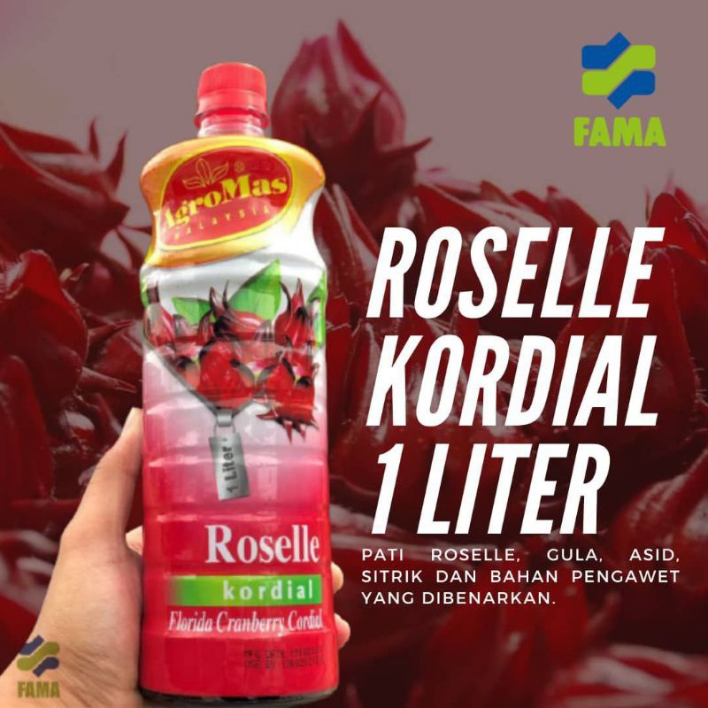 KORDIAL ROSELLE AGROMAS (1 LITER) | Shopee Malaysia