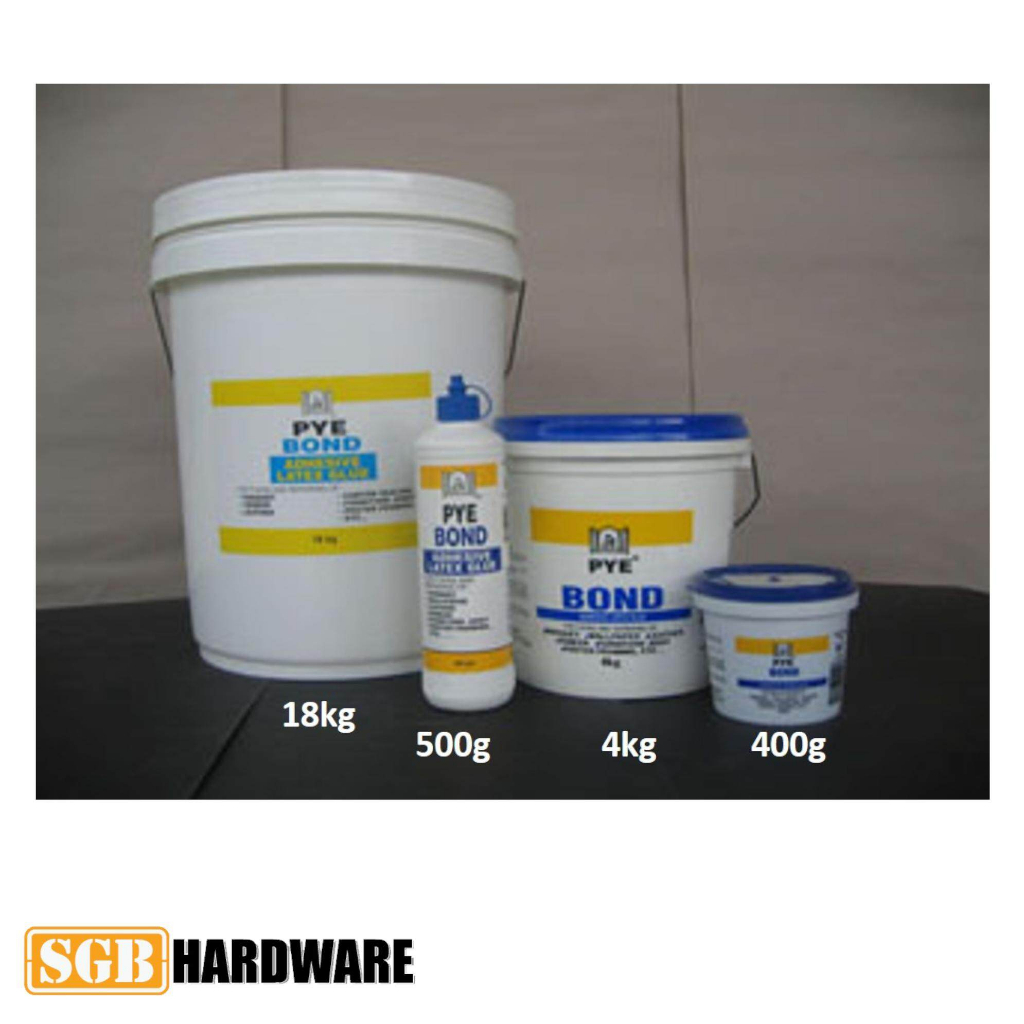 PYE Bond - Adhesive Latex Glue - 4kg / GRIN Wallpaper & Parquet ...