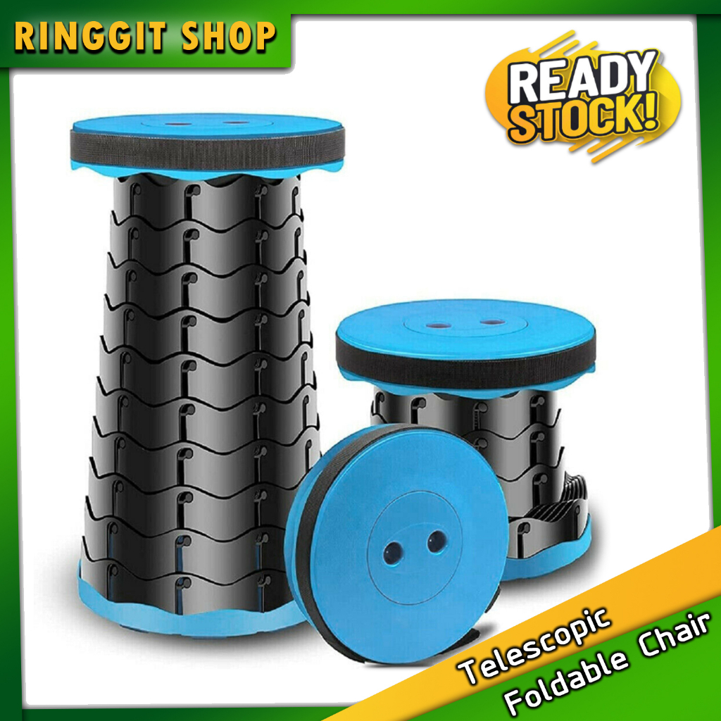 Ringgit Shop Telescopic Foldable Camp Chair Kerusi Travel Stool ...