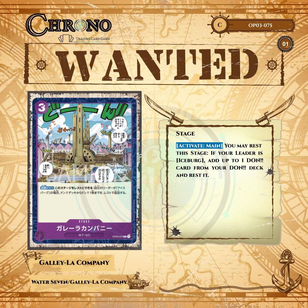 OP03-075 | Galley-La Company | Common | Stage | One Piece TCG Single ...