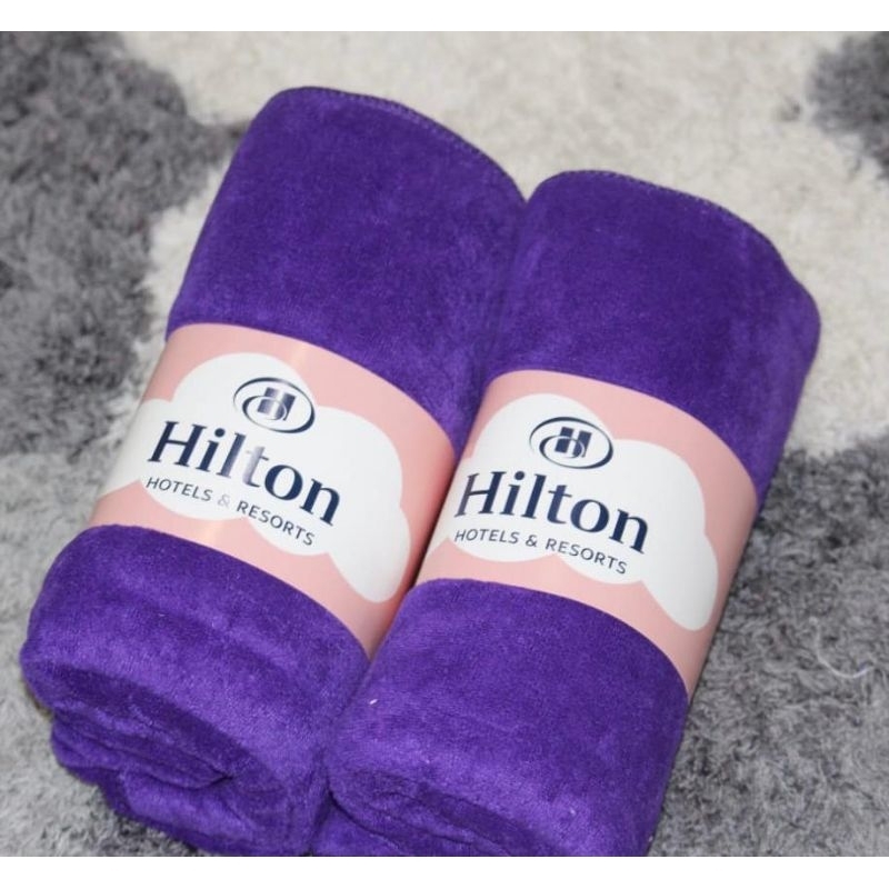Towel Hilton 2 in 1 murah | Shopee Malaysia