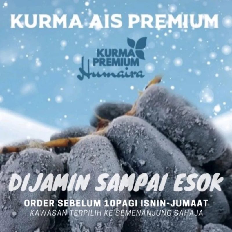 KURMA AIS SEJUK BEKU KURMA MUDA FRESH PREMIUM RAMADAN RAYA GIFT BOX ...