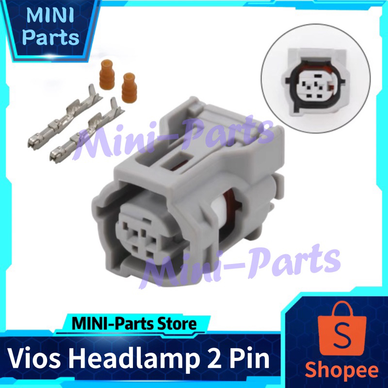 Toyota Vios NCP150 Headlamp Socket Connector 2 Pin | Shopee Malaysia