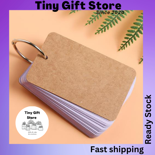 Tiny Gift Store Flash Card for Kids Memo Mini Notebook Ring Binder ...