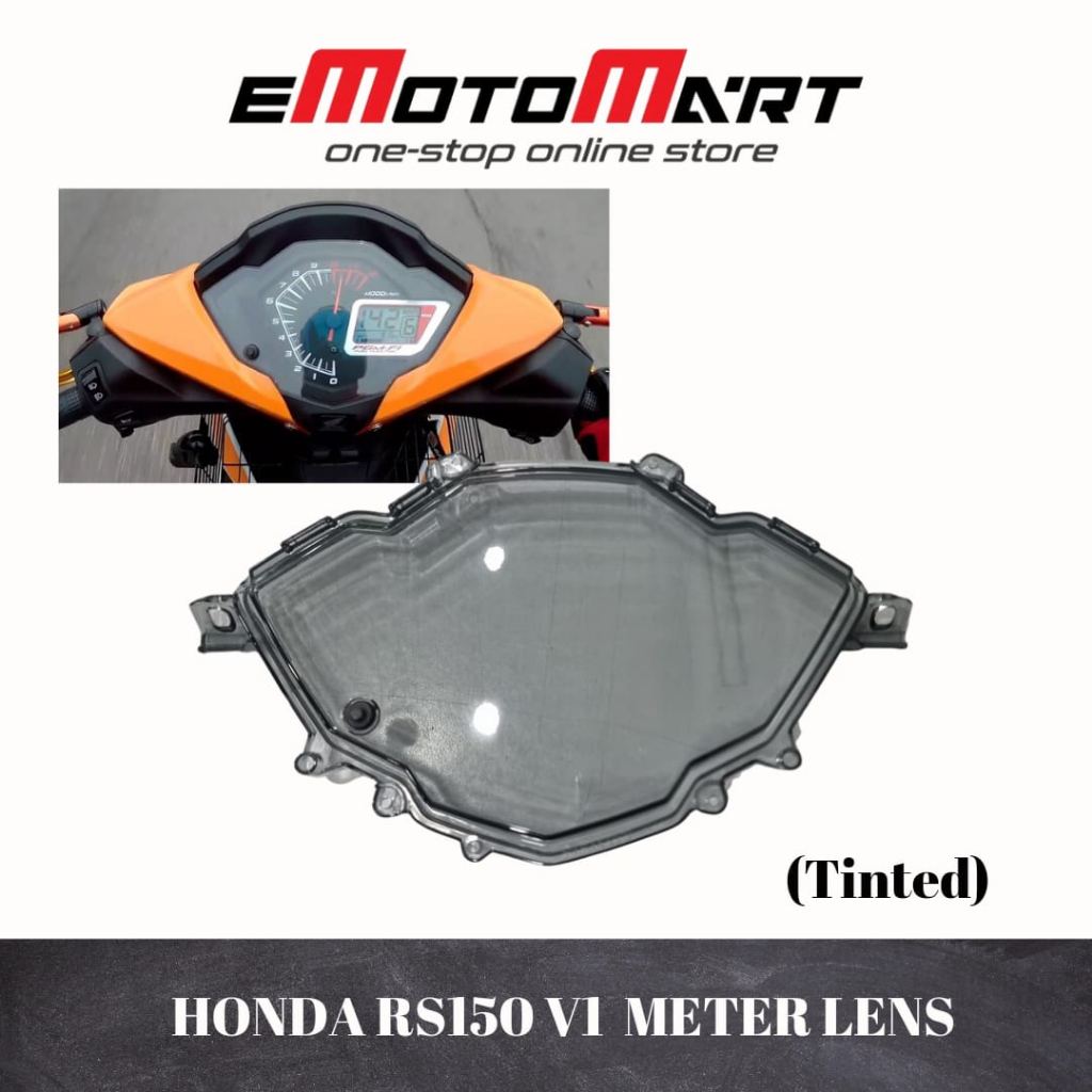 HONDA RS150 METER COVER RS150 V1 METER LENS (WITH BUTTON) #TINTED ...