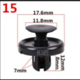 CAR BODY / BONNET CLIP ( 5pcs ) Fender / Bumper Clip Mixed Clip Bumper ...