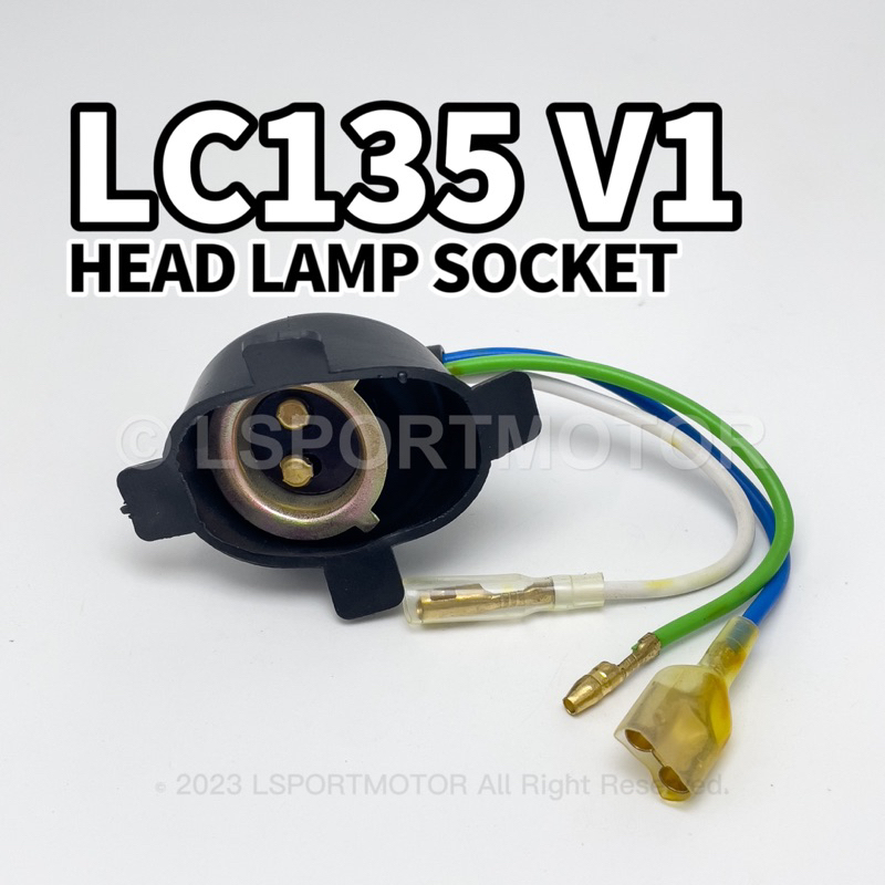YAMAHA LC135 V1 HEAD LAMP SOCKET FRONT DEPAN LAMPU KEPALA SOCKET WIRE ...
