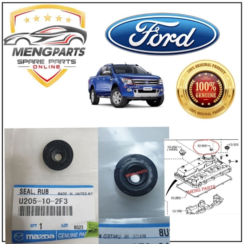 ORIGINAL FORD RANGER T6 2.2 VALVE COVER BUSH * USE 2PC *U205-10-2F3 ...