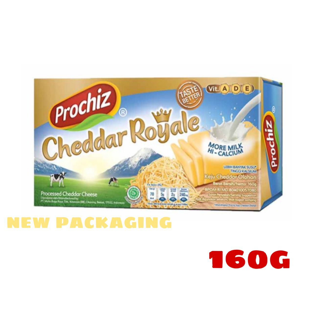 PROCHIZ CHEDDAR CHEESE BLOCK/ KEJU CHEDDAR 160GM | Shopee Malaysia