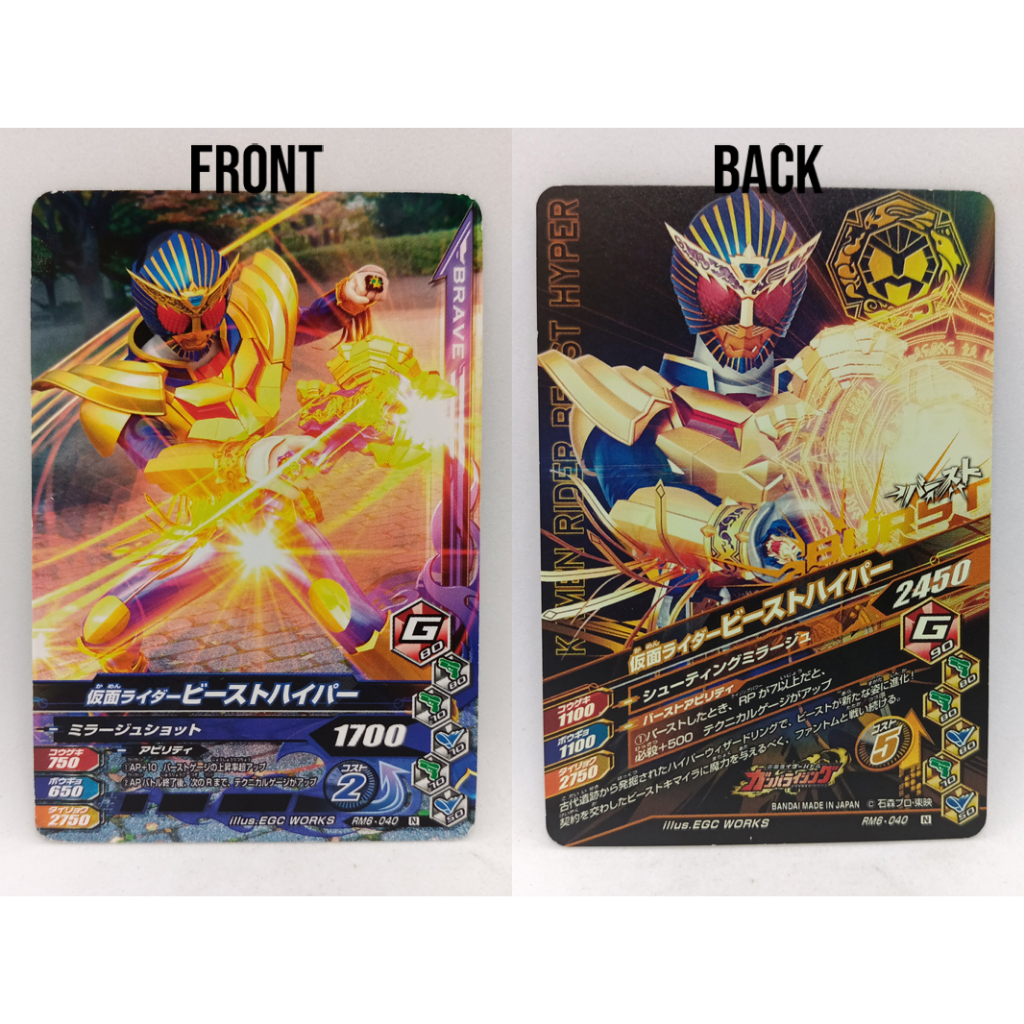 Ganbarizing Cards version RM6 (Part 1) Kamen Rider Revice / Saber / Zero-One / Kuuga / Ryuki ...