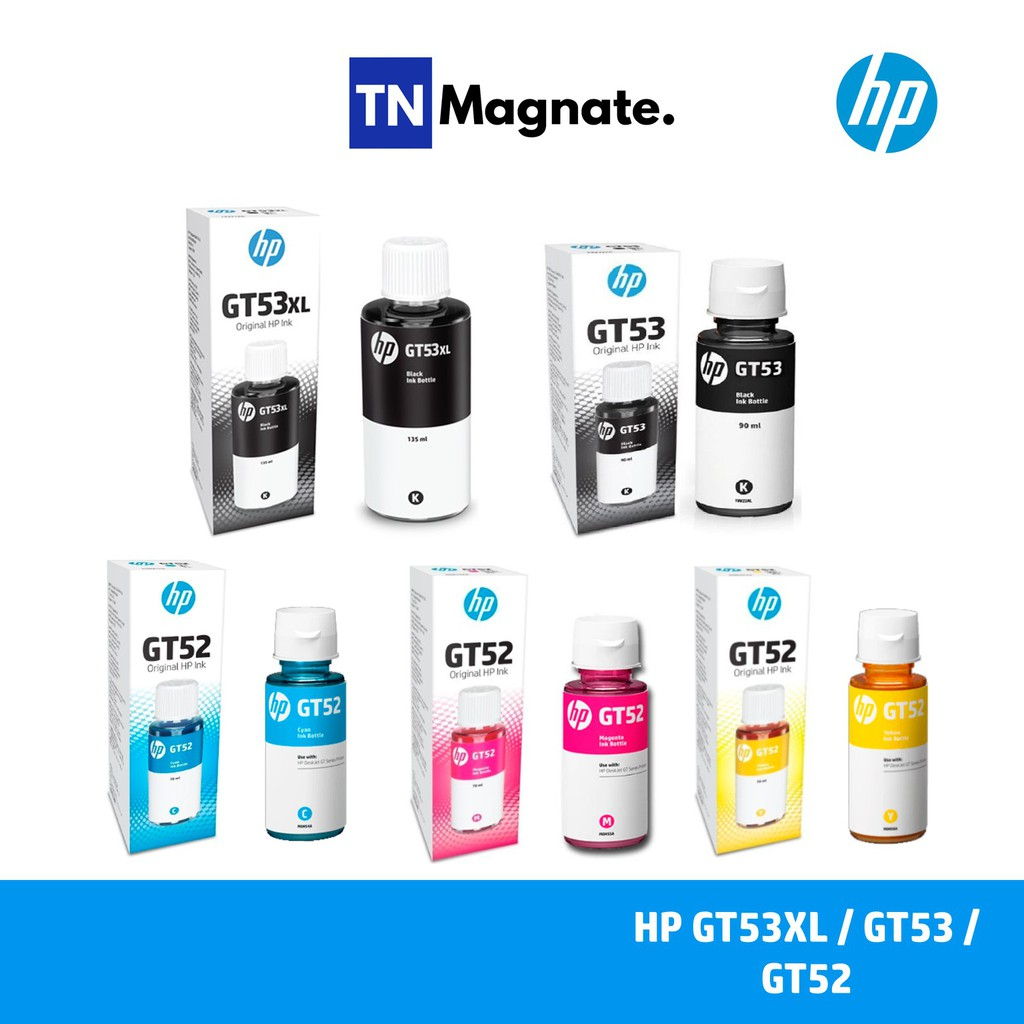 (ORIGINAL)HP GT51/53 & GT52 Ink Bottle and printhead for GT5810/5820 ...
