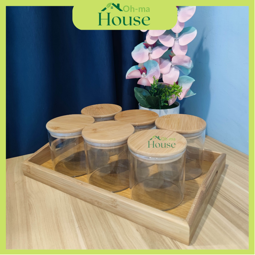 Balang Kuih Raya Bekas Kuih Raya Set 6 PCS Balang Kuih Raya dan Dulang ...