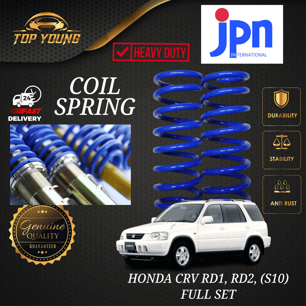 HONDA CRV RD1 / RD2 (S10) FULL SET FRONT & REAR ORIGINAL JPN COIL ...
