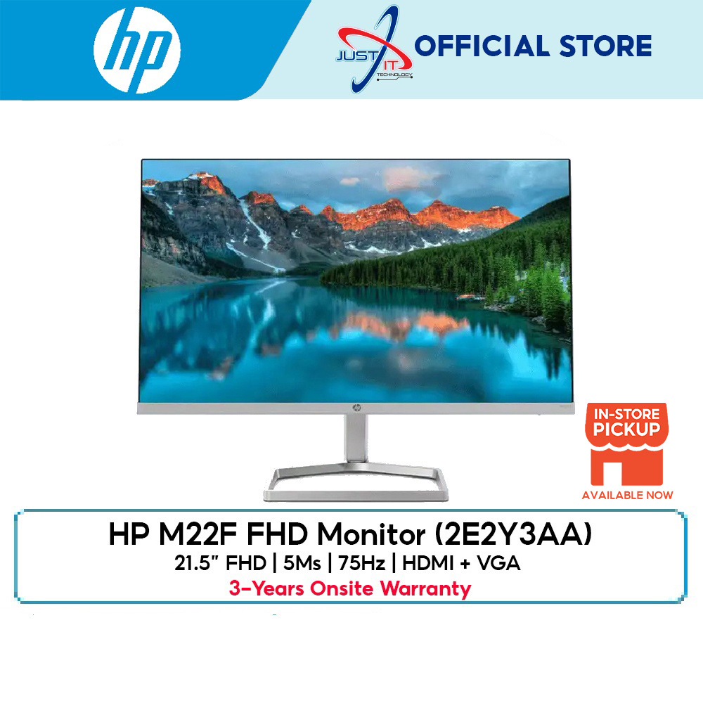 HP M22F 21.5" FHD IPS 75Hz AMD Freesync Monitor | Shopee Malaysia