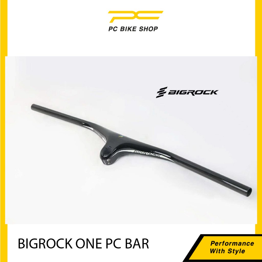 BIGROCK - MTB Carbon Fiber Mountain Bike Integrated Handlebar one-piece ...