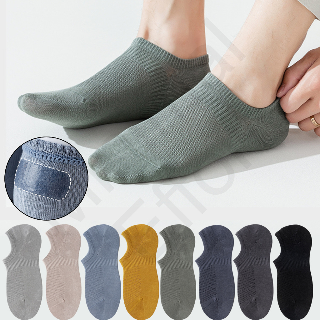 Premium Long Staple Cotton Men's Low Cut Socks, Liner Socks, Fashion ...