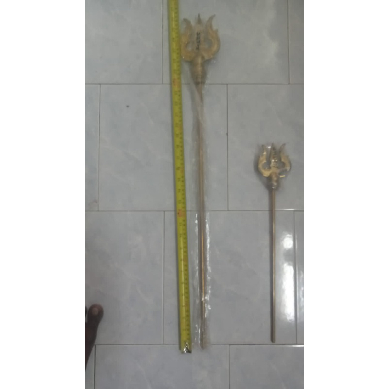 Brass Trishul Shoolam Per Piece 2.5 Feet/ 2 Feet/1.5feet | Shopee Malaysia