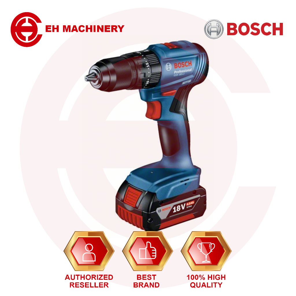 BOSCH CORDLESS DRILL/DRIVER GSR 185-LI | Shopee Malaysia