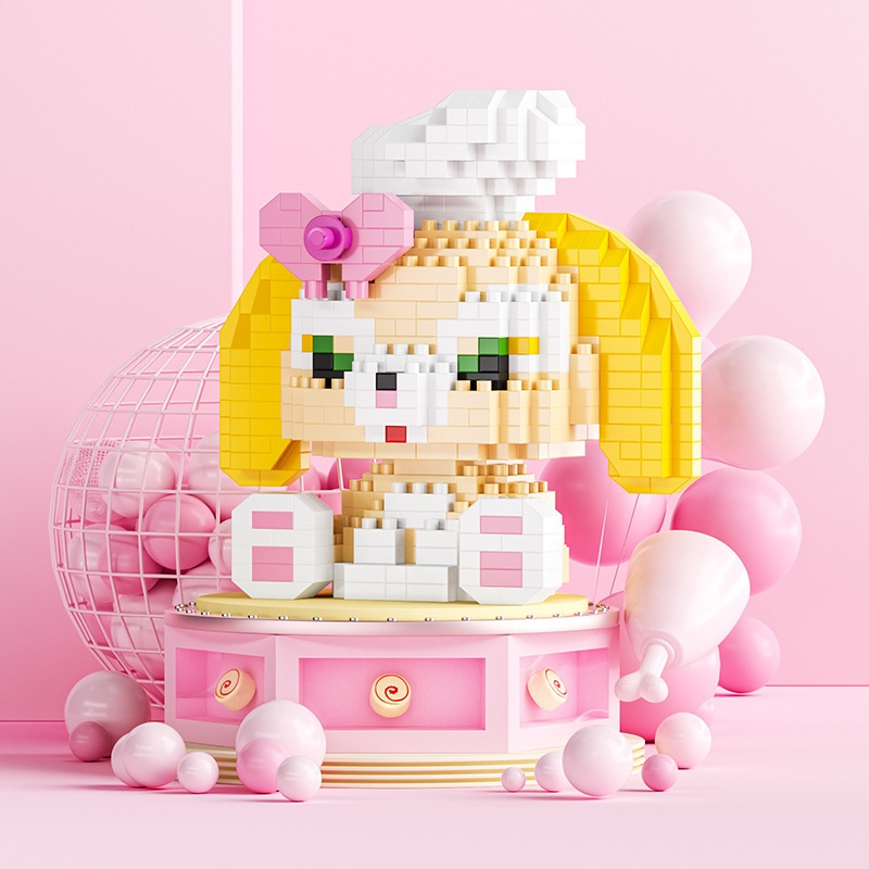 3D Block Mini Block DIY Disney Character Model Building Blocks Nano block Disney Cartoon Toy＃积木＃ ...