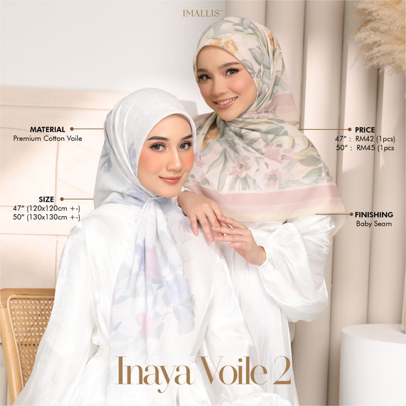 (Zahrania Industries) INAYA VOILE 2 IMALLIS | Shopee Malaysia