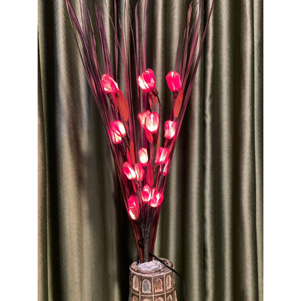 Flower Deco with light / Bunga Hiasan dgn Lampu (Tulip Corn Flower ...