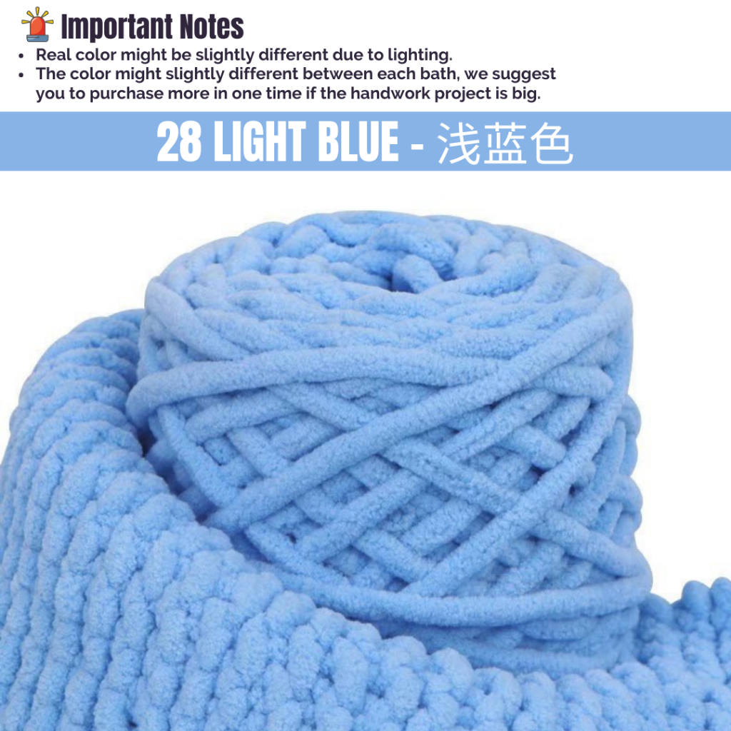 Ready Stock Microfiber Polyester Soft Yarn/ Super Thick Chunky Yarn 90 ...