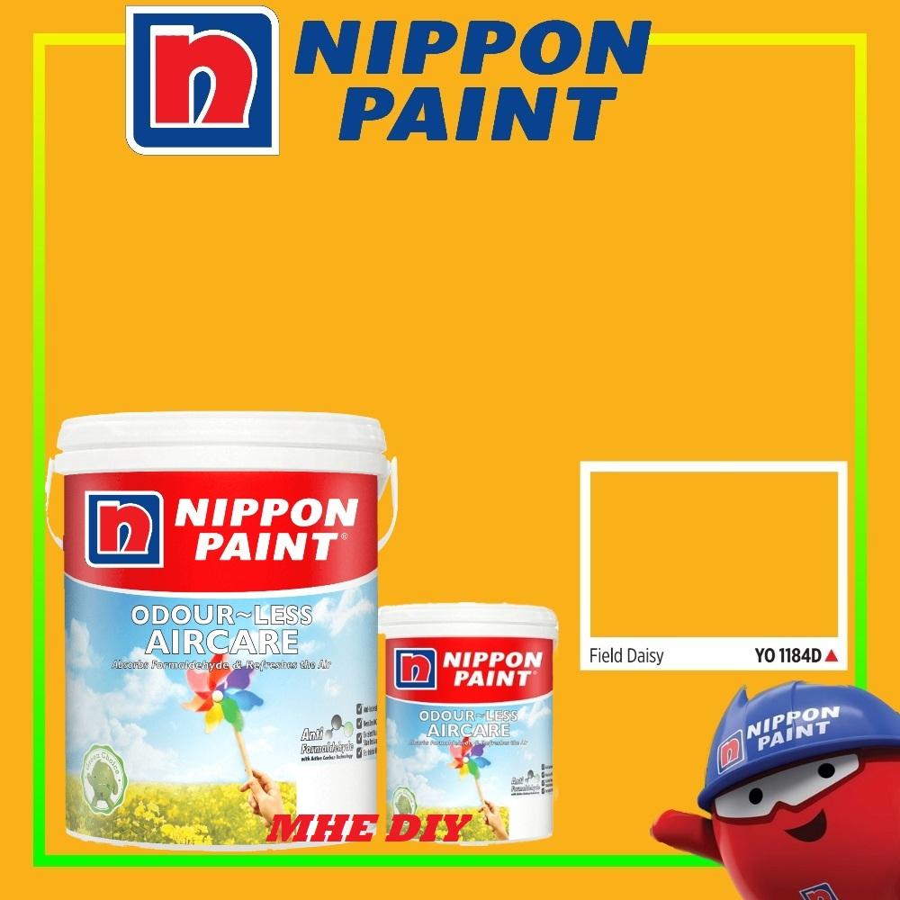 NIPPON PAINT 5L YO 1184 D FIELD DAISY Interior Smooth Sheen / Matt ...