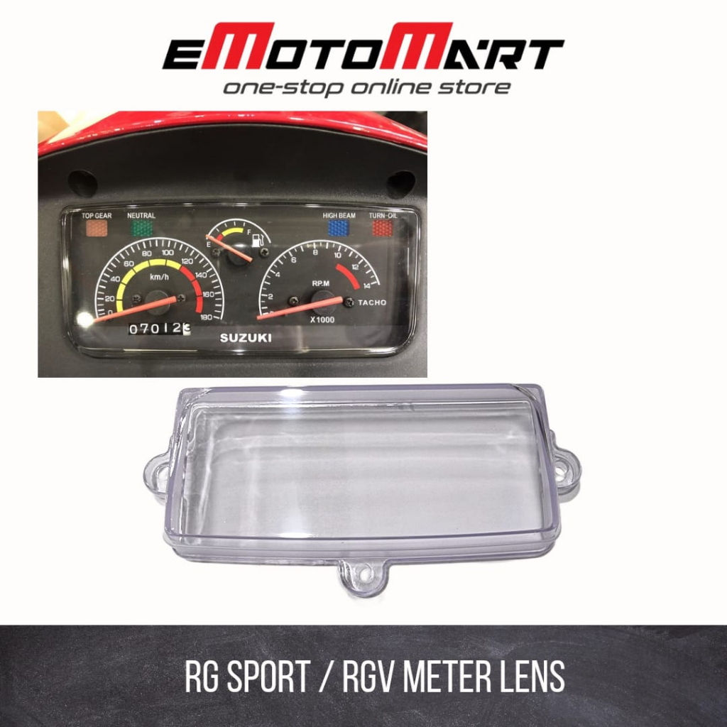 SUZUKI RG SPORT / RGV METER COVER RGV RGSPORT METER LENS -CLEAR CERMIN ...