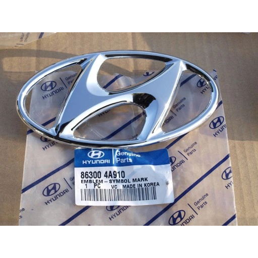 NAME PLATE / RAD GRILLE LOGO FRONT GENUINE PART (ORIGINAL) HYUNDAI ...
