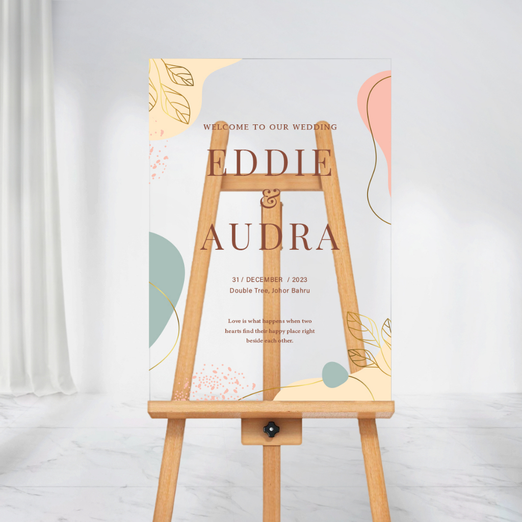 Big A1 SIZE Wedding Sign Wedding Welcome Sign Board Custom Acrylic ...