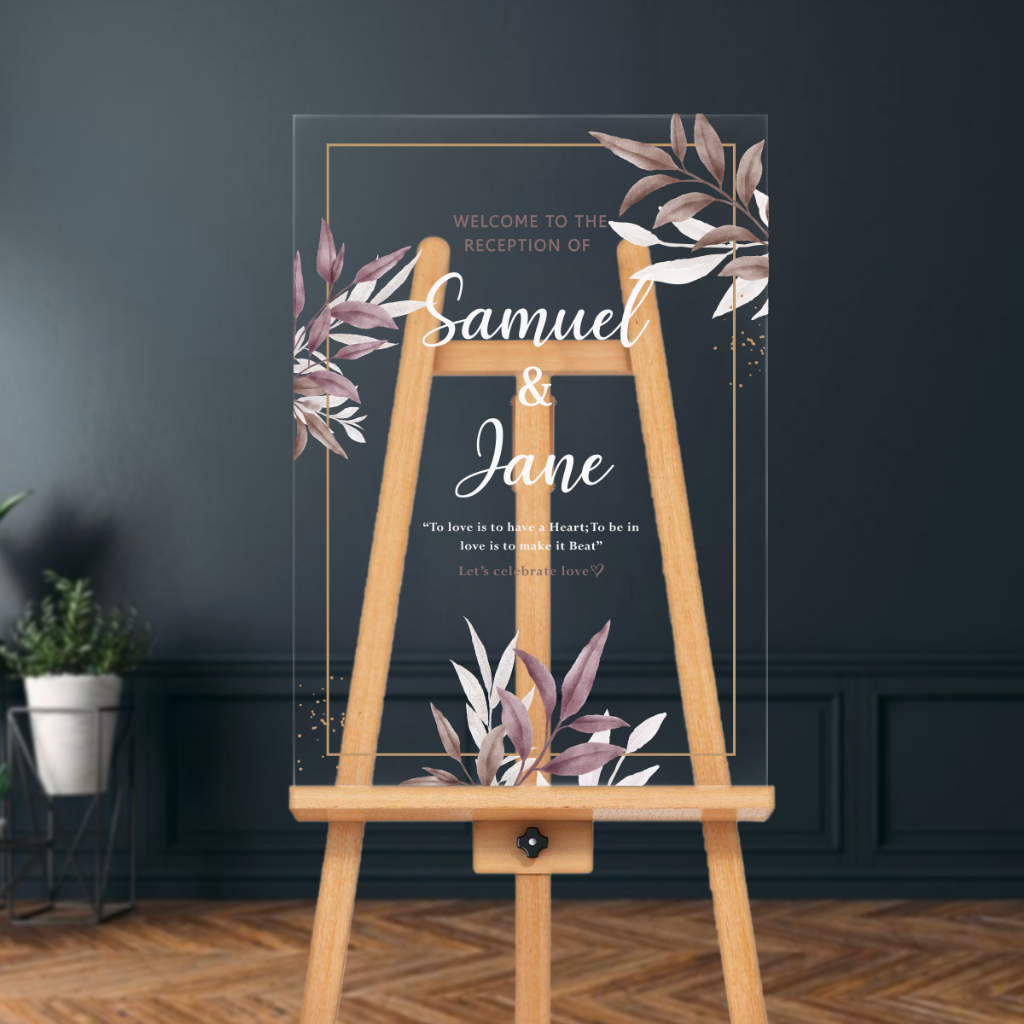 Big A1 SIZE Wedding Sign Wedding Welcome Sign Board Custom Acrylic ...