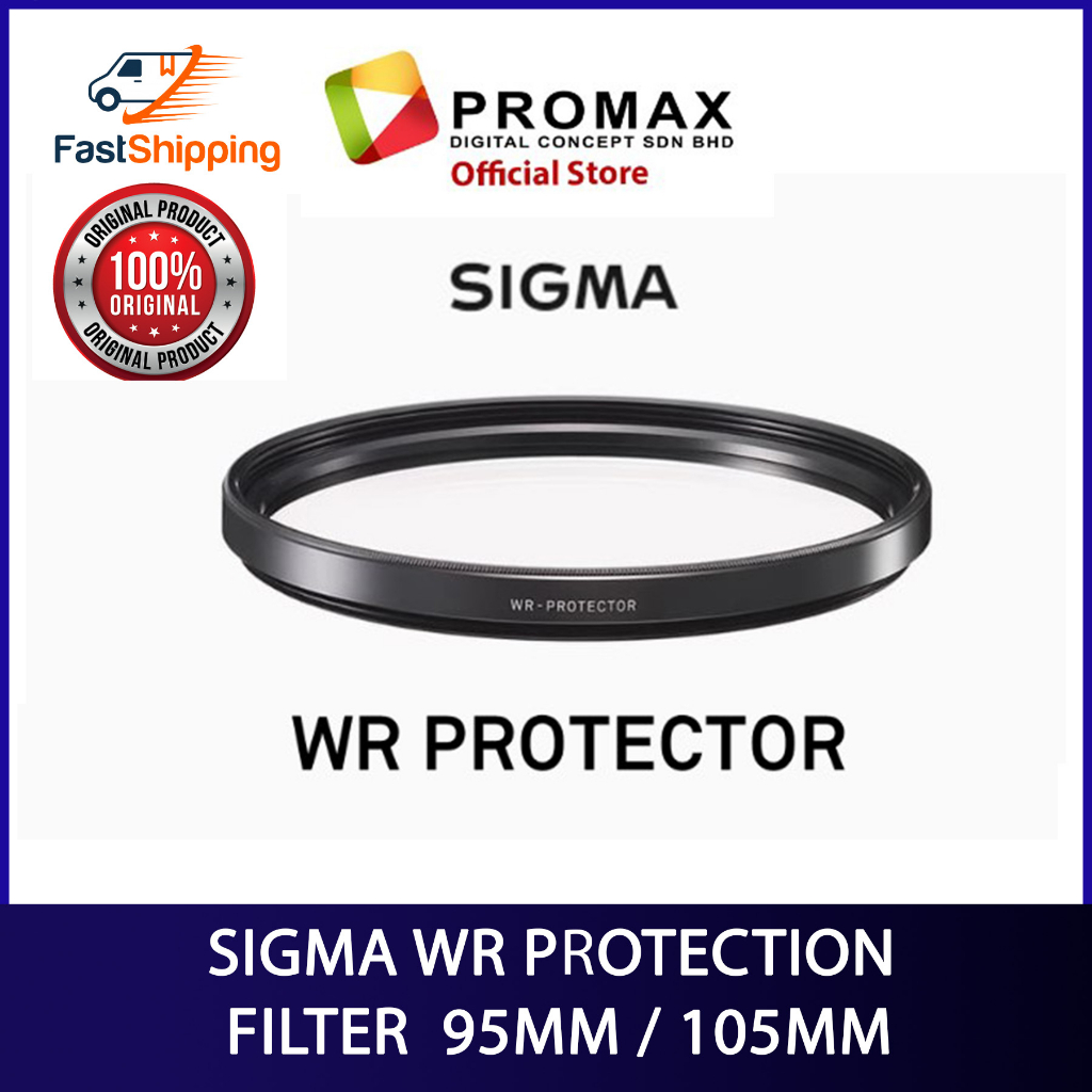 ORIGINAL SIGMA WR UV PROTECTOR WATER REPELLANT COATING FILTER 95mm 105mm | Shopee Malaysia