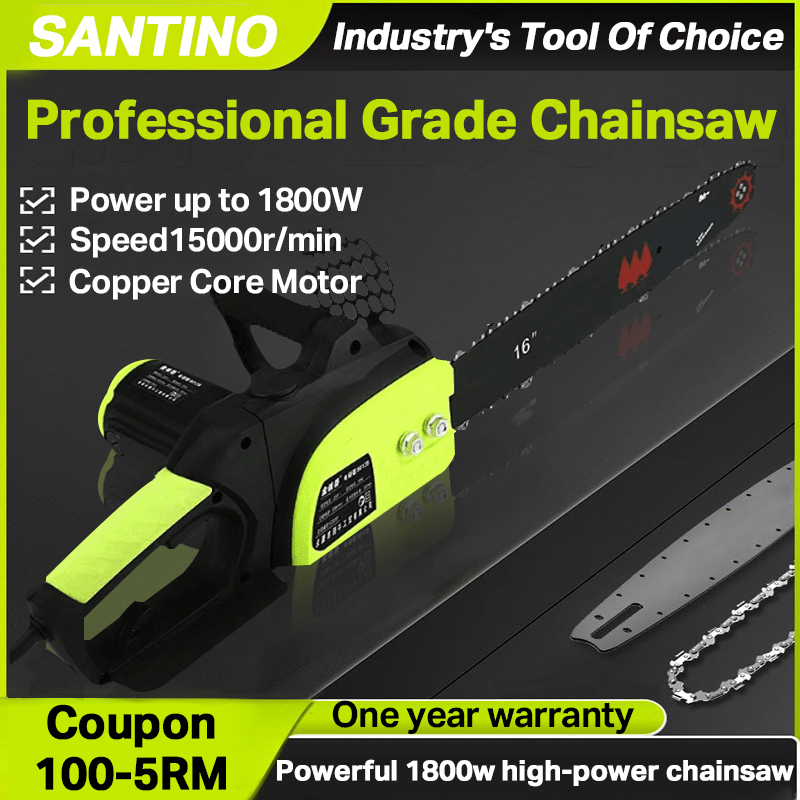 SANTINO 6 Inches Electric Chain Saw Tree Cutter Machine Logging Machine ...