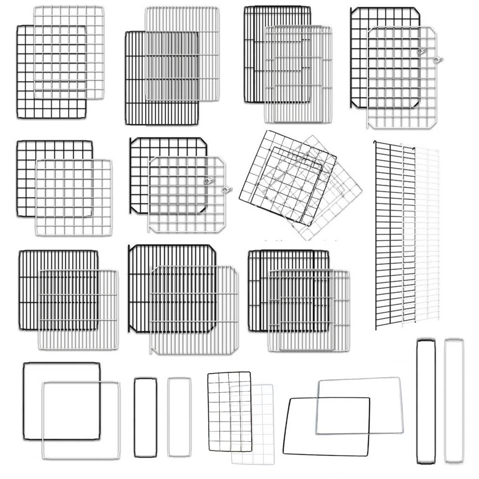 DIY Panel DIY Pet Playpen Cage Fence Iron Metal Grids Storage(No ...