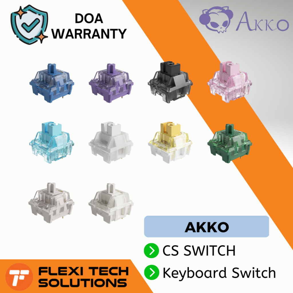 Flexi Tech AKKO CS Air & Vintage White & Sponge & Jelly White & Jelly ...