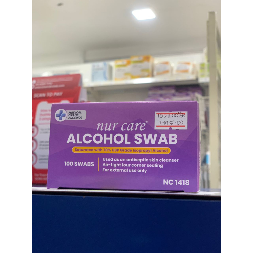 NUR CARE ALCOHOL SWAB | Shopee Malaysia