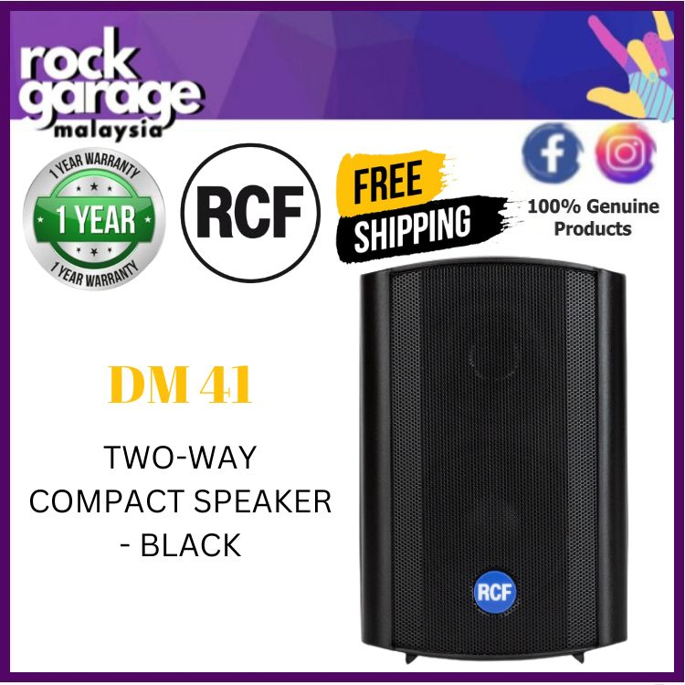 RCF DM 41 TWO-WAY COMPACT SPEAKER - WHITE / BLACK ( DM41 / DM-41 ...