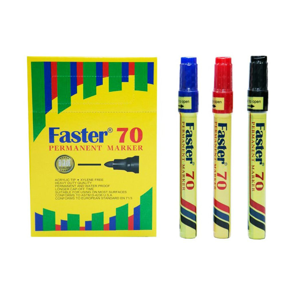 Faster 70 Permanent Marker ( 12pcs / Box ) | Shopee Malaysia