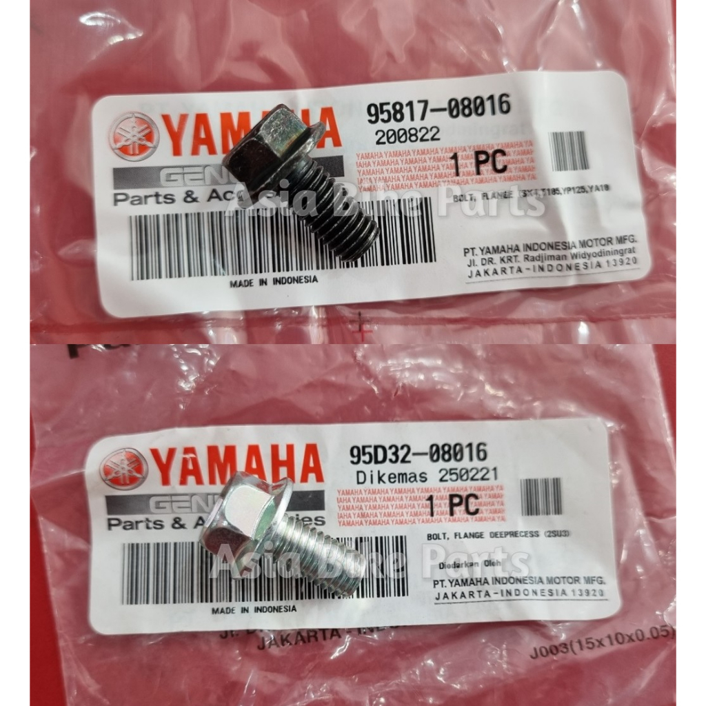 Yamaha Original Y15ZR Y16ZR / LC135 V1-V8 4S 5S Footrest Bar Bolt ...