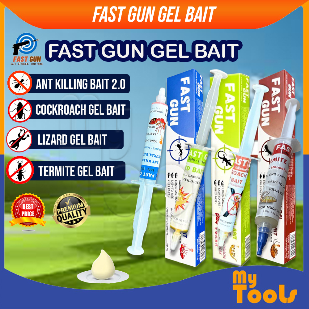 Mytools FAST GUN Ant Gel Bait (10g) Ubat Semut Cockroach Lipas Lizard ...