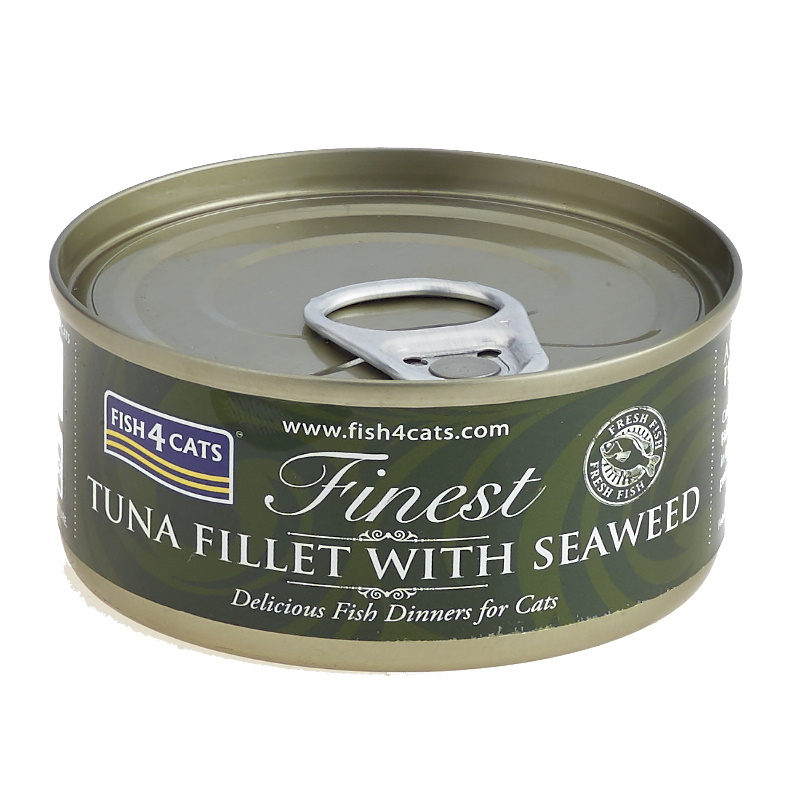 Fish 4 Cats Finest Tuna Fillet With Seaweed (70g) | Shopee Malaysia