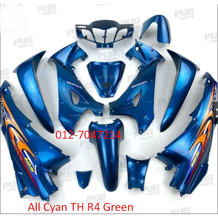 Honda Wave 125 R Cover set Lama Wave125 125R Gold RED Black Grey Cyan ...