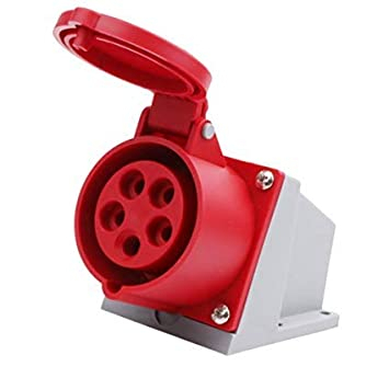 CEE INDUSTRIAL WALL SOCKET 32AMP X 5PIN ( RED ) | Shopee Malaysia