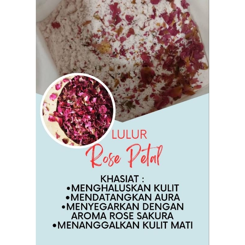 Lulur Body Scrub Rose Garden Bauan Floral Wangi Pack 1/2 Kilo | Shopee ...