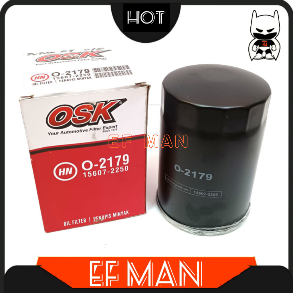 OSK O-2179 HINO DUTRO WU410 ENGINE WO4D OIL FILTER 15607-2250 MINYAK ...