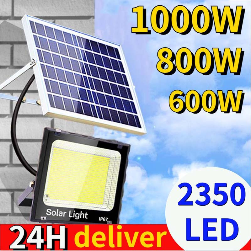 READY STOCK 1000W Solar Light Lampu Solar Outdoor Lighting IP67 Super ...