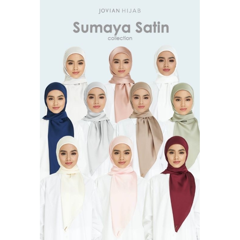 Jovian Hijab Sumaya Satin Collection | Shopee Malaysia